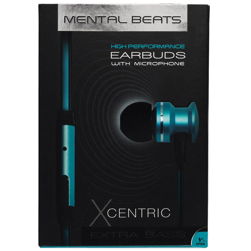 Mental Beats High Performance Turquoise Earbuds : Home & Office fast ...