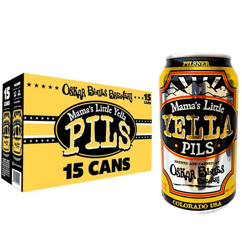 Oskar Blue's Mama's Little Yella Pils 15pk 12oz Can 4.7% ABV ... Oskar Blue's Mama's Little Yella Pils 15pk 12oz Can 4.7% ABV ...