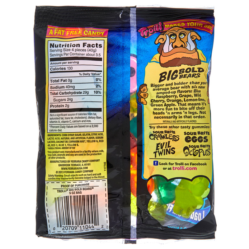 Trolli Big Bold Bears 5oz : Snacks fast delivery by App or Online