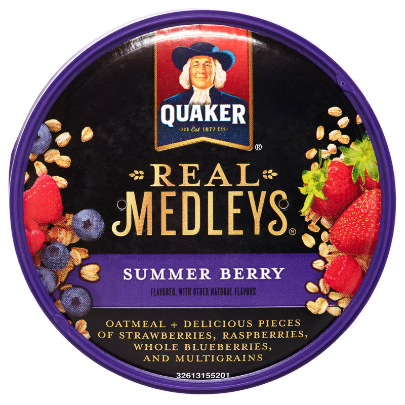 Quaker Real Medleys Berry Oatmeal 2.64oz : Grocery fast delivery by App ...