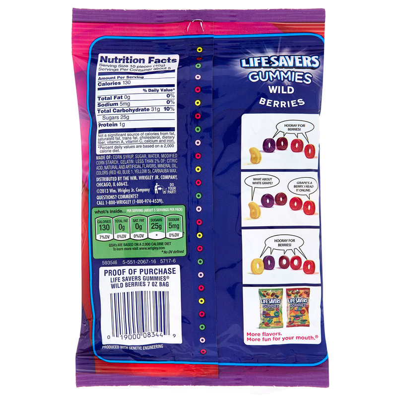 Life Savers Wild Berries Gummies 7oz : Snacks fast delivery by App or ...