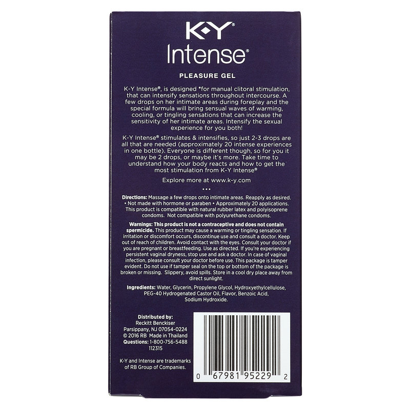 K-Y Intense Pleasure Gel .34oz : Health fast delivery by App or Online