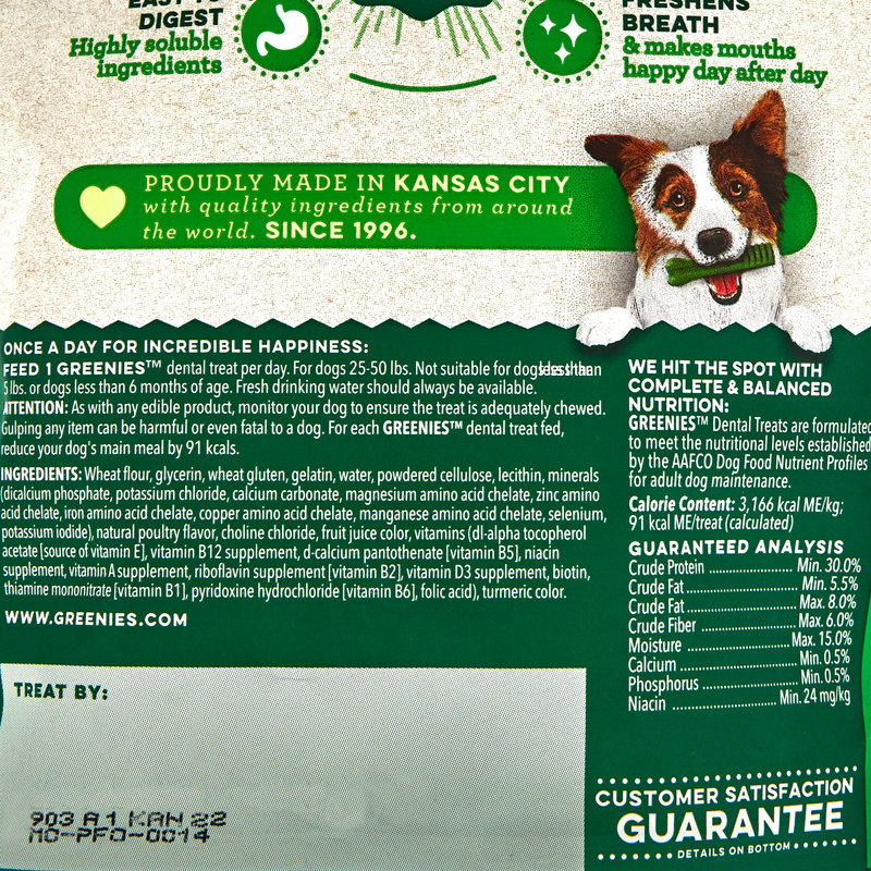 Greenies Original Regular Dental Dog Treats 6oz : Pets fast delivery by ...