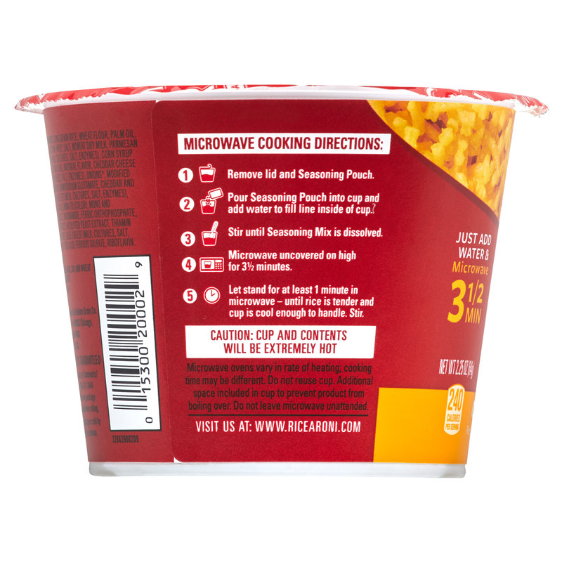 Rice-A-Roni Creamy Four Cheese Rice Cup 2.32oz : Grocery fast delivery ...