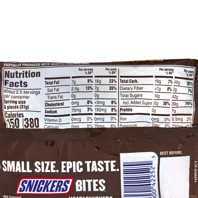 Snickers Unwrapped Bites 2.83oz : Snacks fast delivery by App or Online