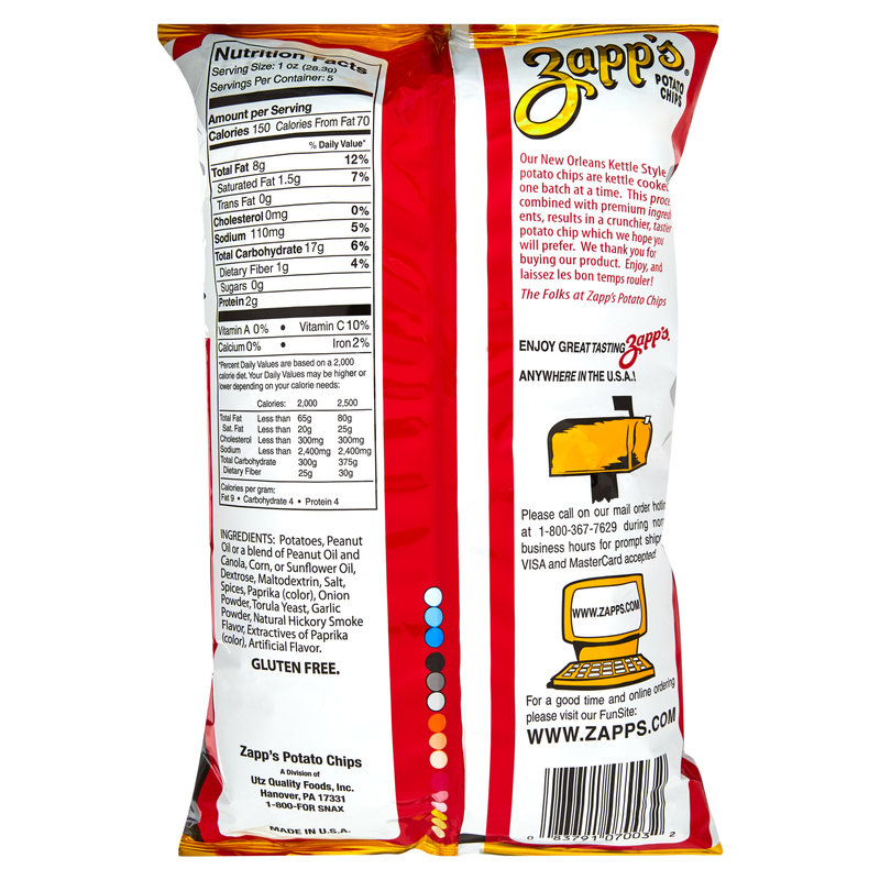 Zapp's Spicy Cajun Crawtators Potato Chips 5oz : Snacks fast delivery ...