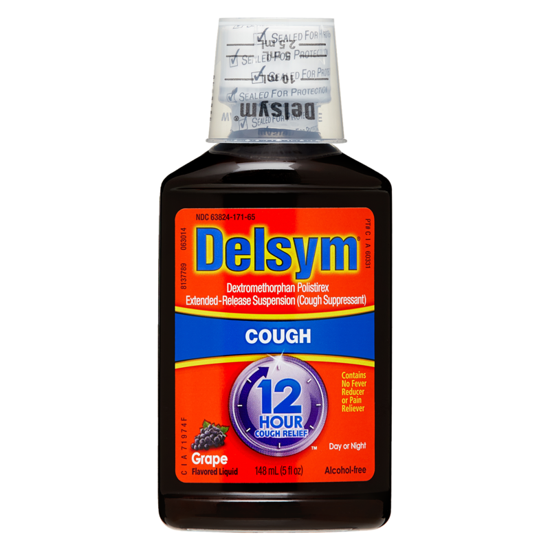 Delsym Adult Liquid Grape 5oz : Health fast delivery by App or Online