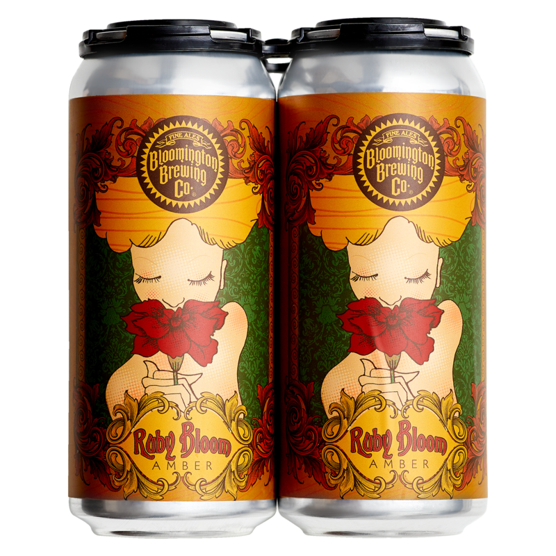 Bloomington Brewing Co. Ruby Bloom Amber Ale 4pk 16oz Cans 6.0% ABV : Alcohol fast delivery by ...