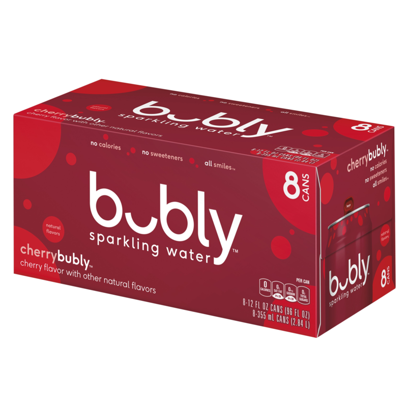 Bubly Cherry 8pk 12oz Can : Drinks fast delivery by App or Online