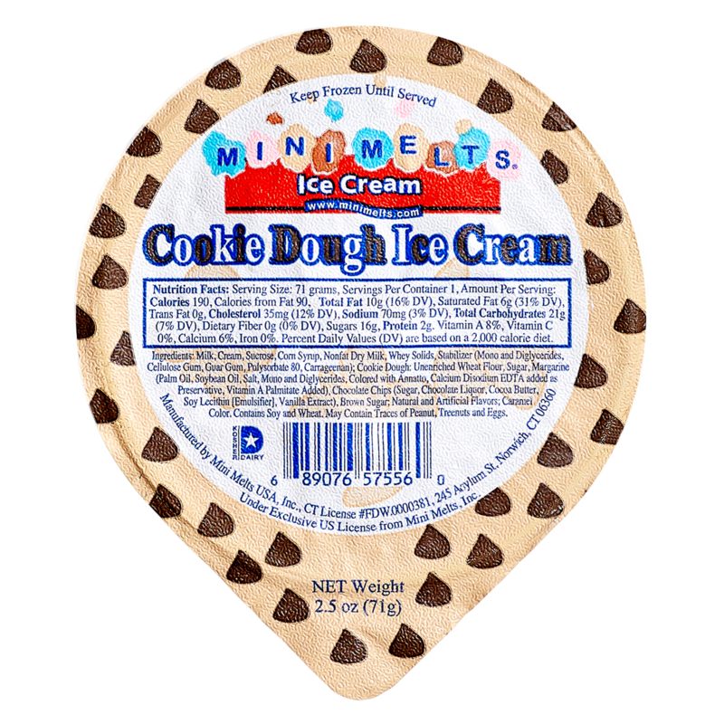 Mini Melts Cookie Dough Ice Cream Cup 2.5oz : Ice Cream fast delivery ...