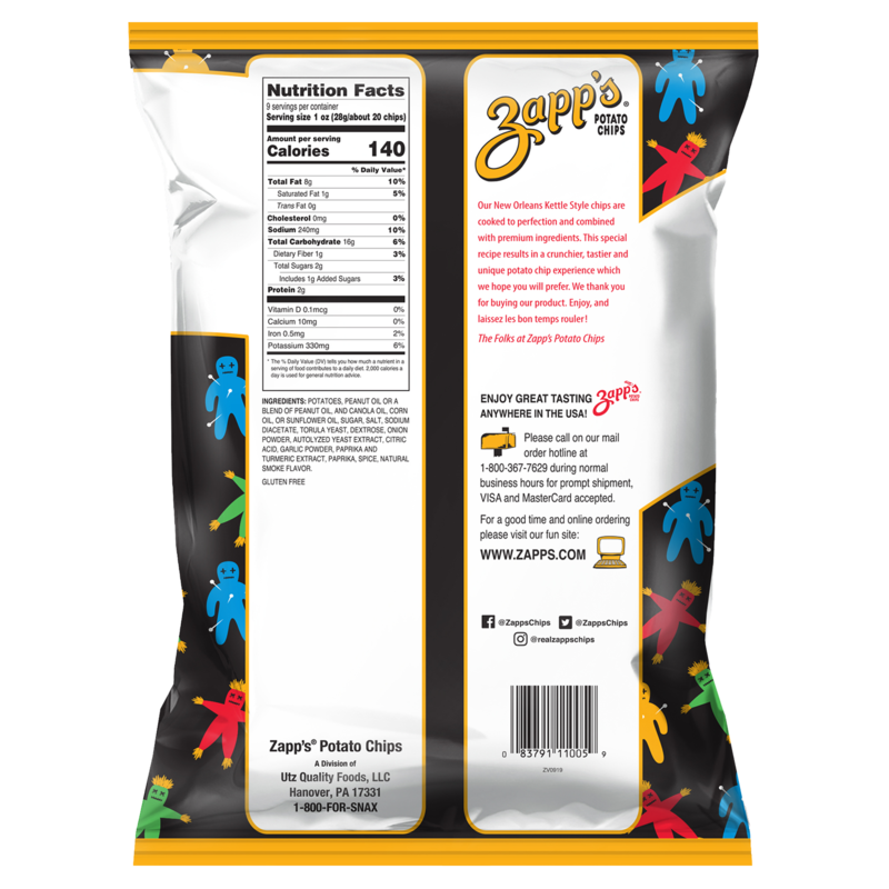 Zapp's Voodoo Kettle Potato Chips 9oz : Snacks fast delivery by App or ...
