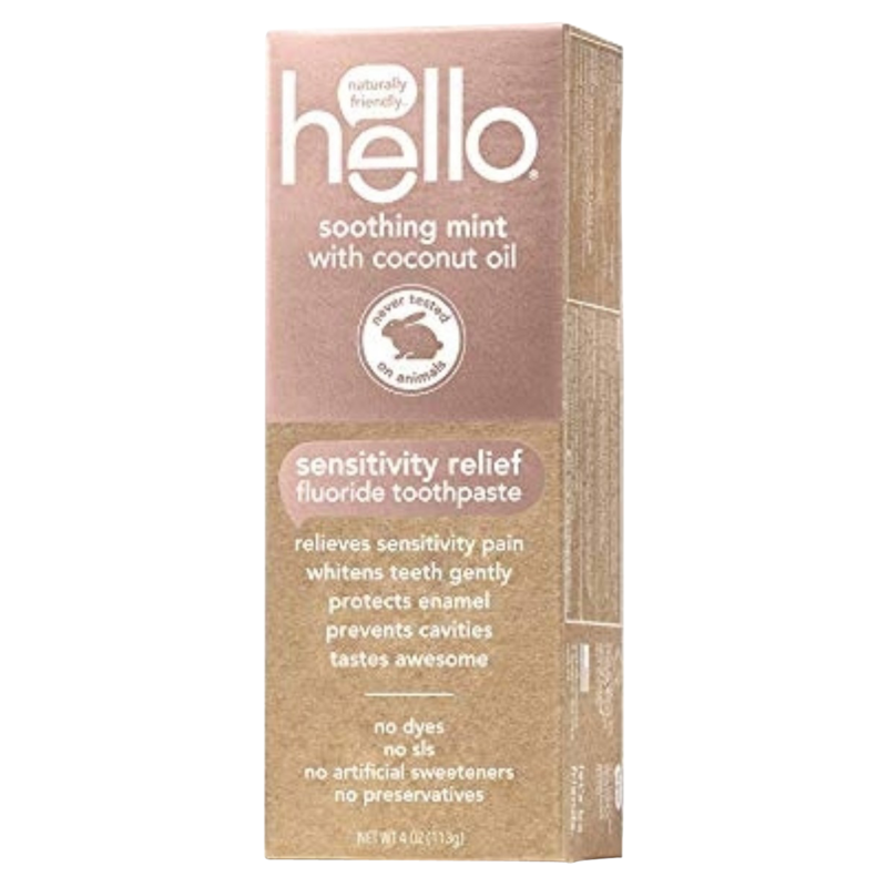 Hello Sensitivity Relief Fluoride Toothpaste 4.7oz : Bath & Beauty fast ...