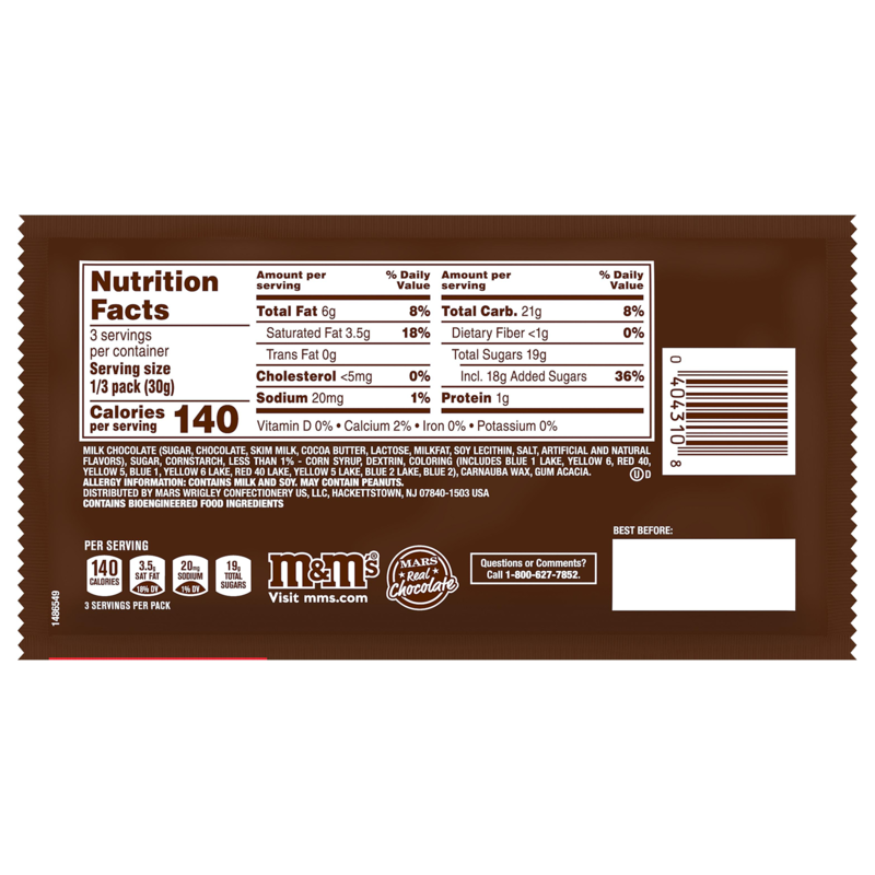 M&M's Milk Chocolate Candies Share Size 3.14oz : Snacks fast delivery ...