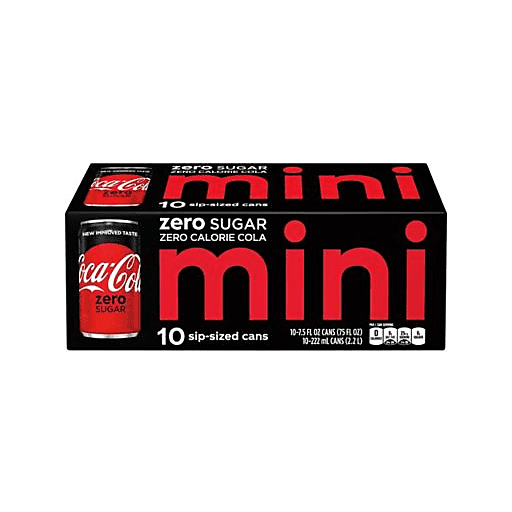Coke Zero 10pk 7.5oz -- delivered in minutes