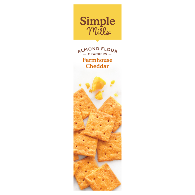 Simple Mills Farmhouse Cheddar Almond Flour Crackers 4.25oz : Snacks ...