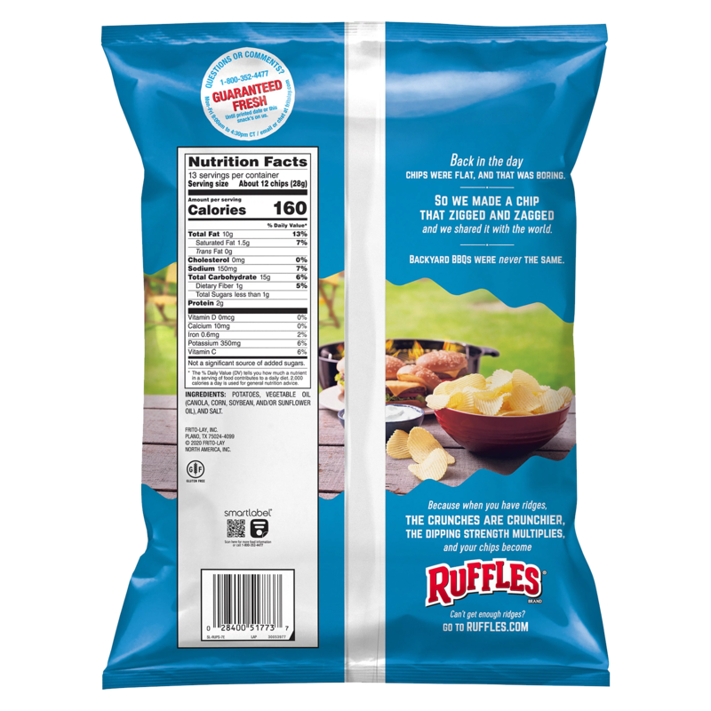 Ruffles Original Potato Chips 13oz : Snacks fast delivery by App or Online