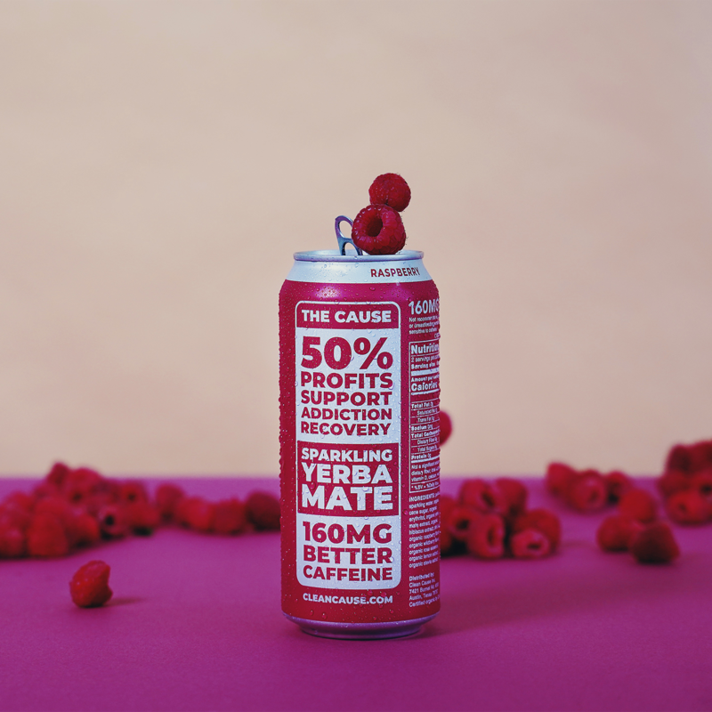 CLEAN Cause Raspberry Organic Sparkling Yerba Maté : Drinks fast ...