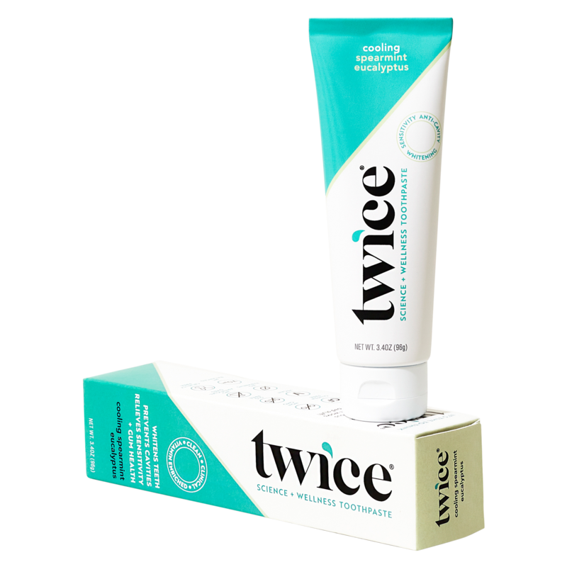 Twice Cooling Spearmint Eucalyptus Oral Wellness Toothpaste 3.4oz ...