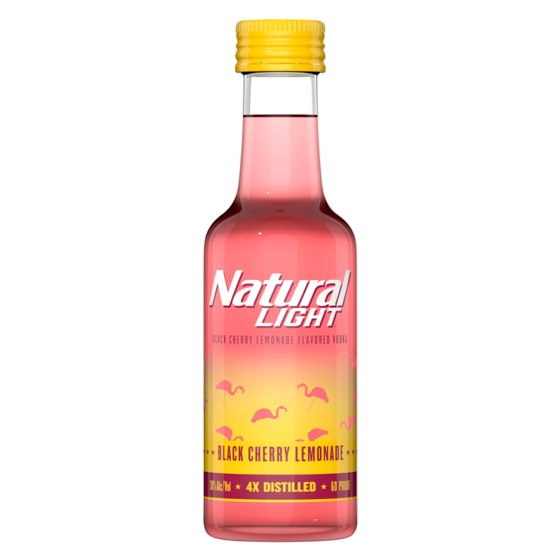 Natural Light Vodka Black Cherry Lemonade 10pk 50ml (60 proof ...