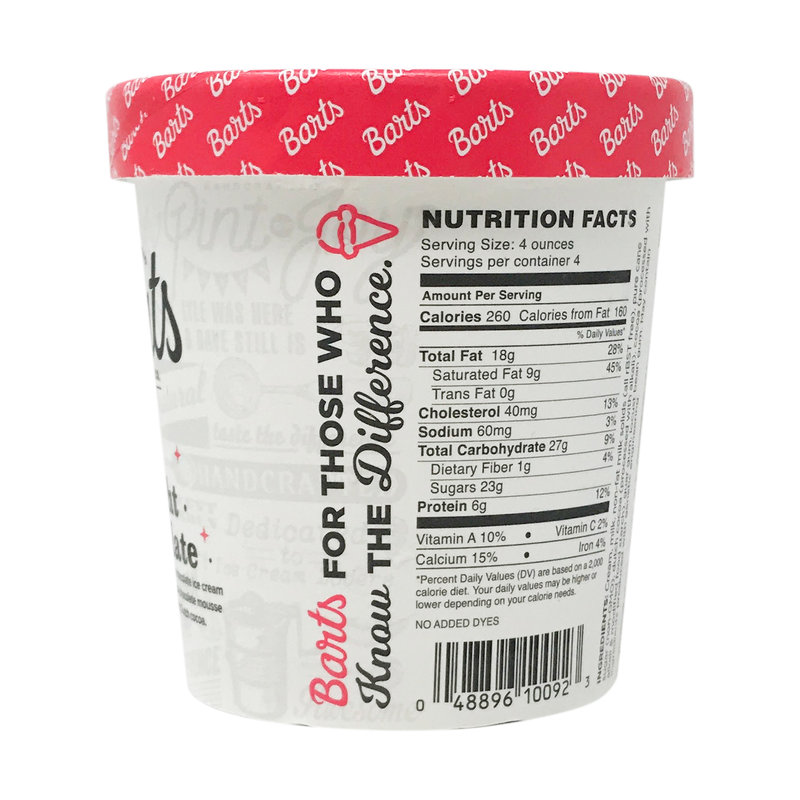 Bart's Ice Cream Midnight Chocolate 16oz : Ice Cream fast delivery by ...