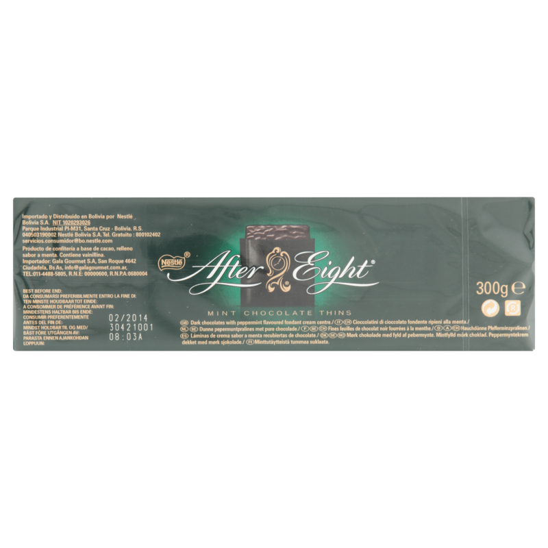 After Eight Dark Mint Chocolate, 300g : Snacks fast delivery by App or ...