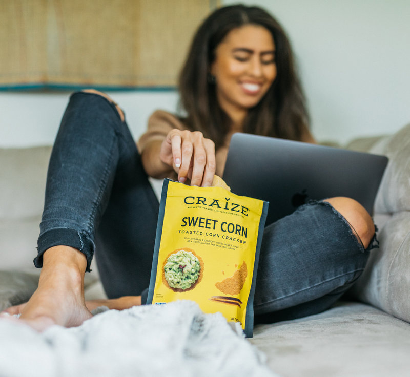 Craize Sweet Corn Toasted Corn Crackers 4oz : Snacks fast delivery by ...