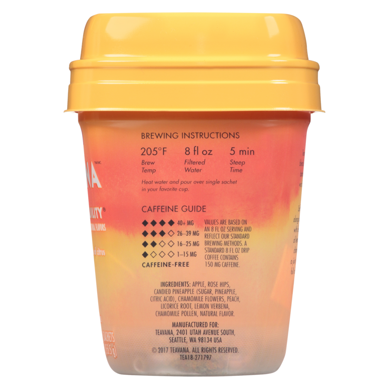 Starbucks Teavana Peach Tranquility Tea 1.96oz 15ct : Drinks fast ...