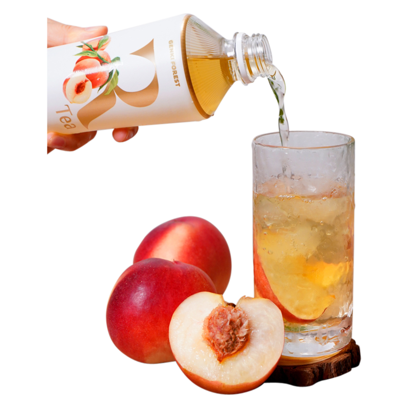 Genki Forest Peach Oolong Tea 16.9oz : Drinks fast delivery by App or ...