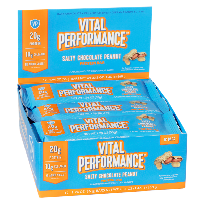 Vital Performance Salty Chocolate Peanut Protein Bar : Snacks fast ...