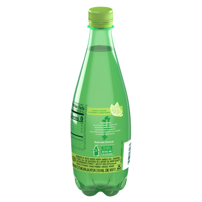 Perrier Lime Sparkling Water 0.5L Btl : Drinks fast delivery by App or ...