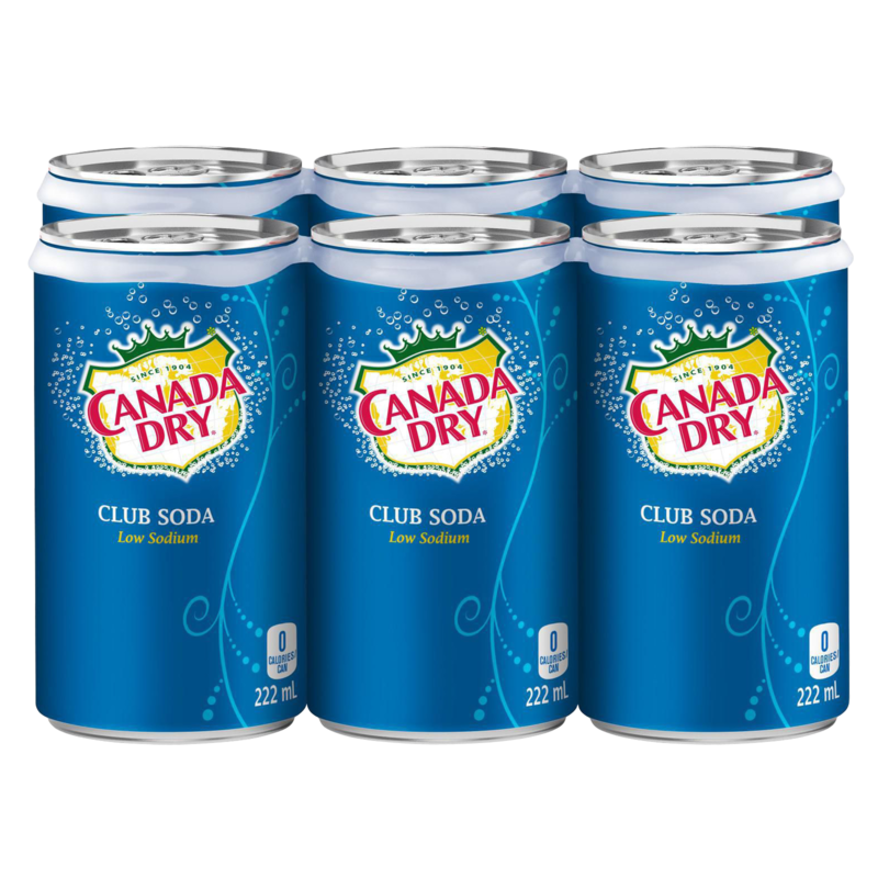 Canada Dry Club Soda 6pk 10oz : Drinks fast delivery by App or Online