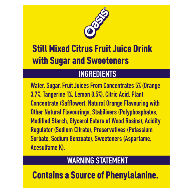 Oasis Citrus Punch, 500ml : Drinks fast delivery by App or Online