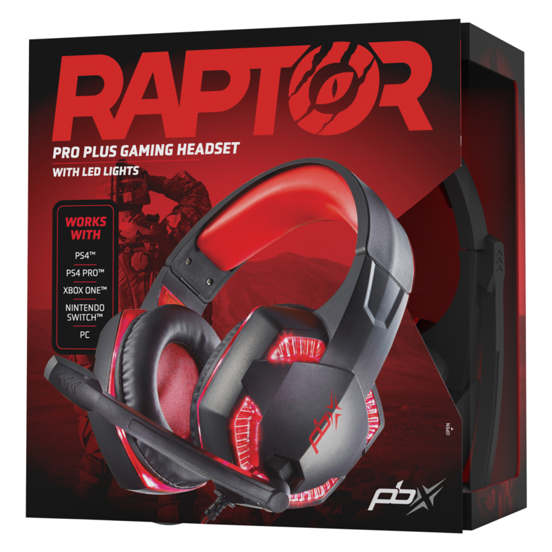 Raptor Pro Plus Gaming Headset With Led Lights : Home & Office fast ...