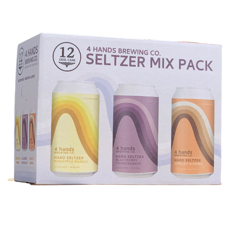 4 Hands Seltzer Mix 12pk 12oz 4.0% ABV : Alcohol fast delivery by App ...