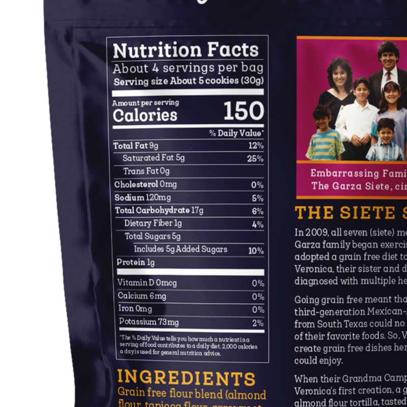 Siete Mexican Shortbread Cookies 4.5oz : Snacks fast delivery by App or ...