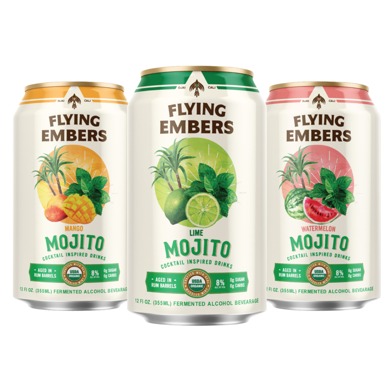 Flying Embers Organic Mojito Variety Pack 6pk 12oz Can 8% ABV : Alcohol ...