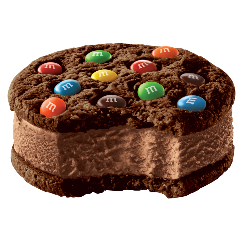 M&M's Chocolate Ice Cream Cookie Sandwich 1ct 4oz : Ice Cream fast ...