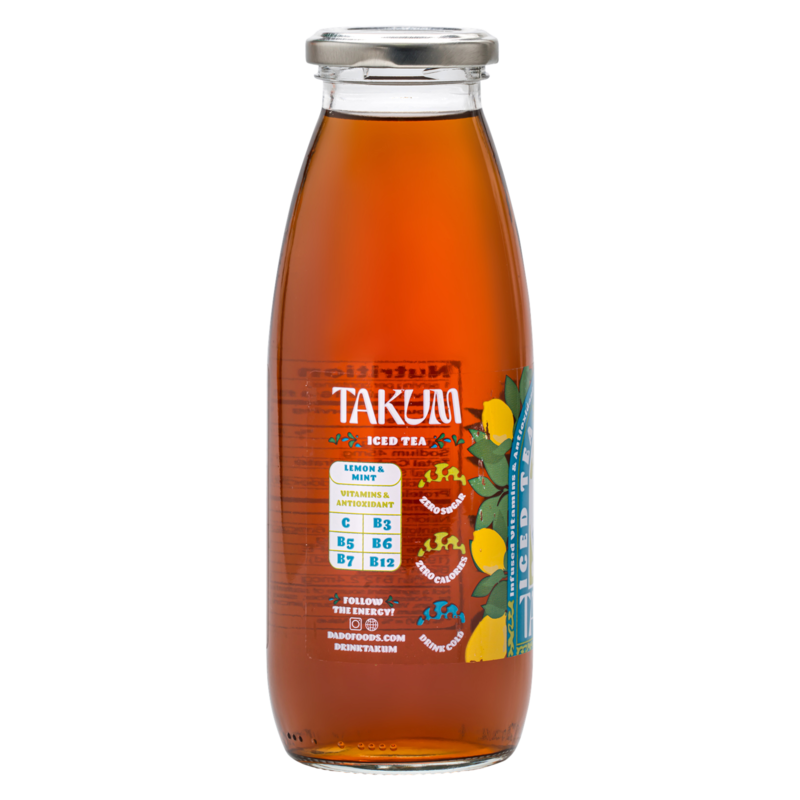 TAKUM Iced Tea Lemon Mint 16.8oz : Drinks fast delivery by App or Online