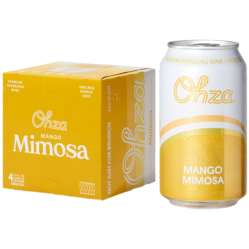 Ohza Mango Mimosa 4pk 12oz Can : Alcohol fast delivery by App or Online