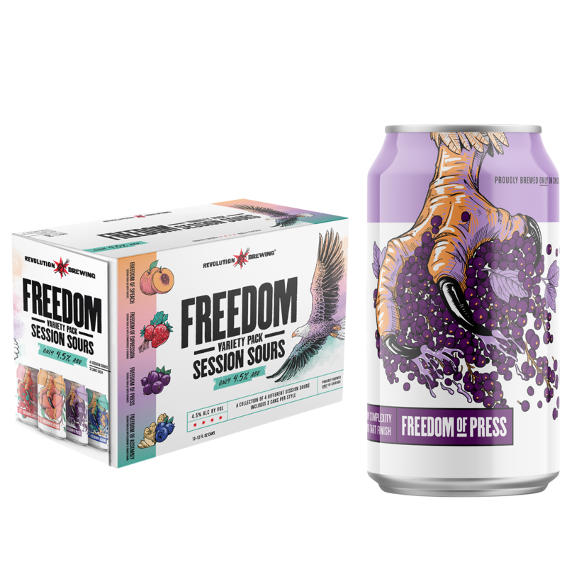 Revolution Freedom Sour Variety 12pk 12oz Can 4.5% ABV : Alcohol fast ...