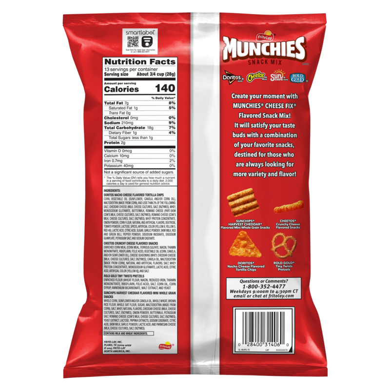 Munchies Cheese Mix Party Size 13oz : Snacks fast delivery by App or Online