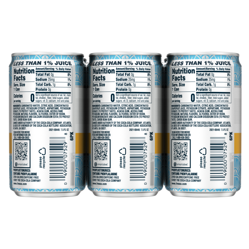 Fresca Mini Cans 6pk 7.5oz Can : Drinks fast delivery by App or Online