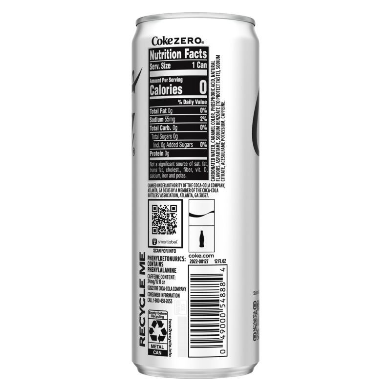 Marshmello's Limited Edition Coca-Cola Zero Sugar 12oz Can : Drinks ...