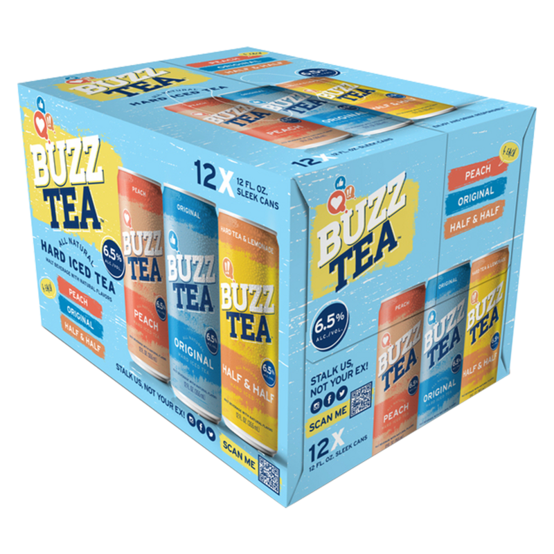 Buzz Tea Variety Pack 12pk 12oz Can 6.5% ABV : Alcohol fast delivery by ...