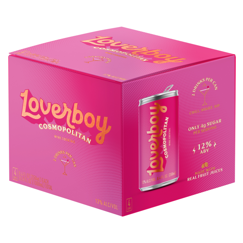 Loverboy Cosmopolitan 4pk 250ml Can 12.0% ABV : Alcohol fast delivery ...